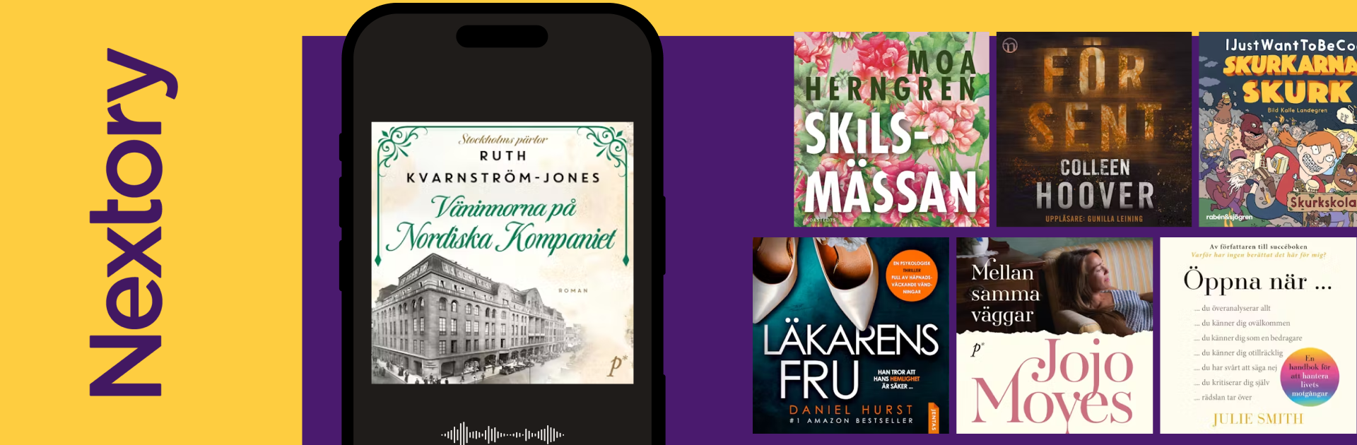 Testa Nextory gratis och få poäng varje månad